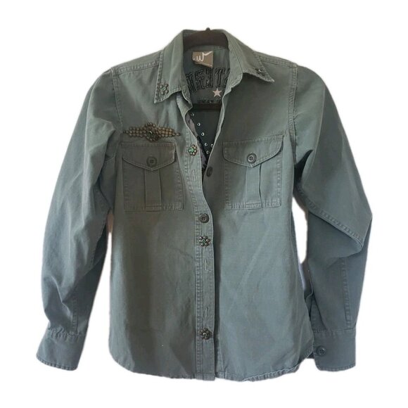 western denim bank | Tops | Western Denim Bank Womens Shirt Cotton ...